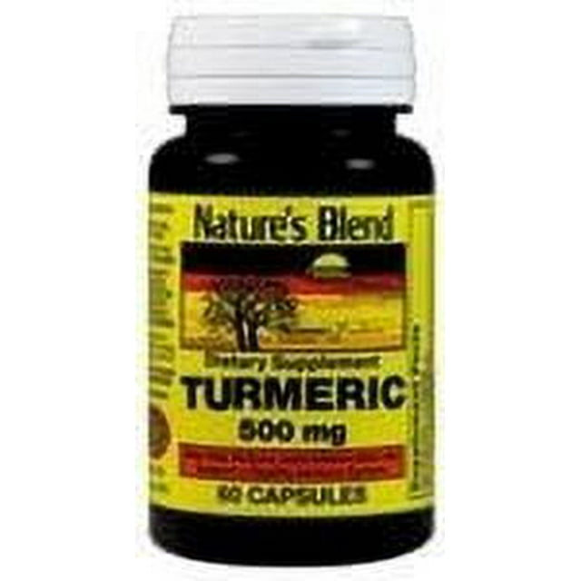 Nature's Blend Turmeric 500 mg 60 Capsules - Walmart.com