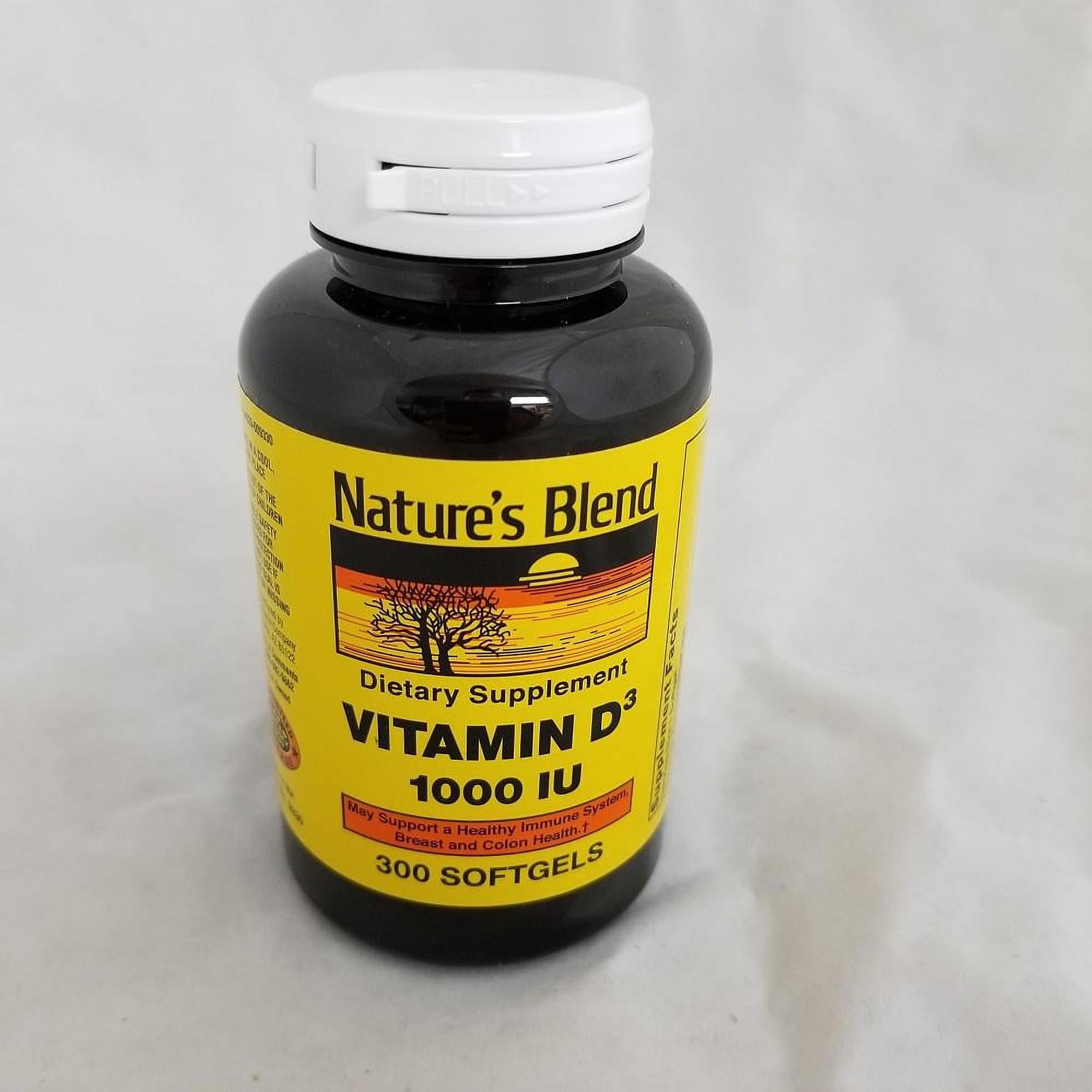 Nature's Blend Vitamin D3 Softgels, 1,000IU, 300ct 079854093308A885 ...