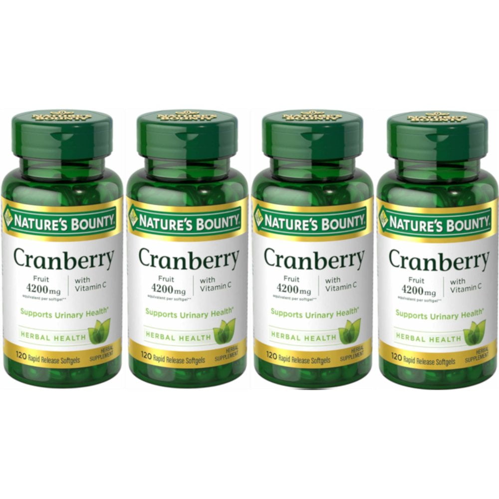 Nature's Bounty 4200Mg W/ Vitamin C Treat Urinary Health, Cranberry ...