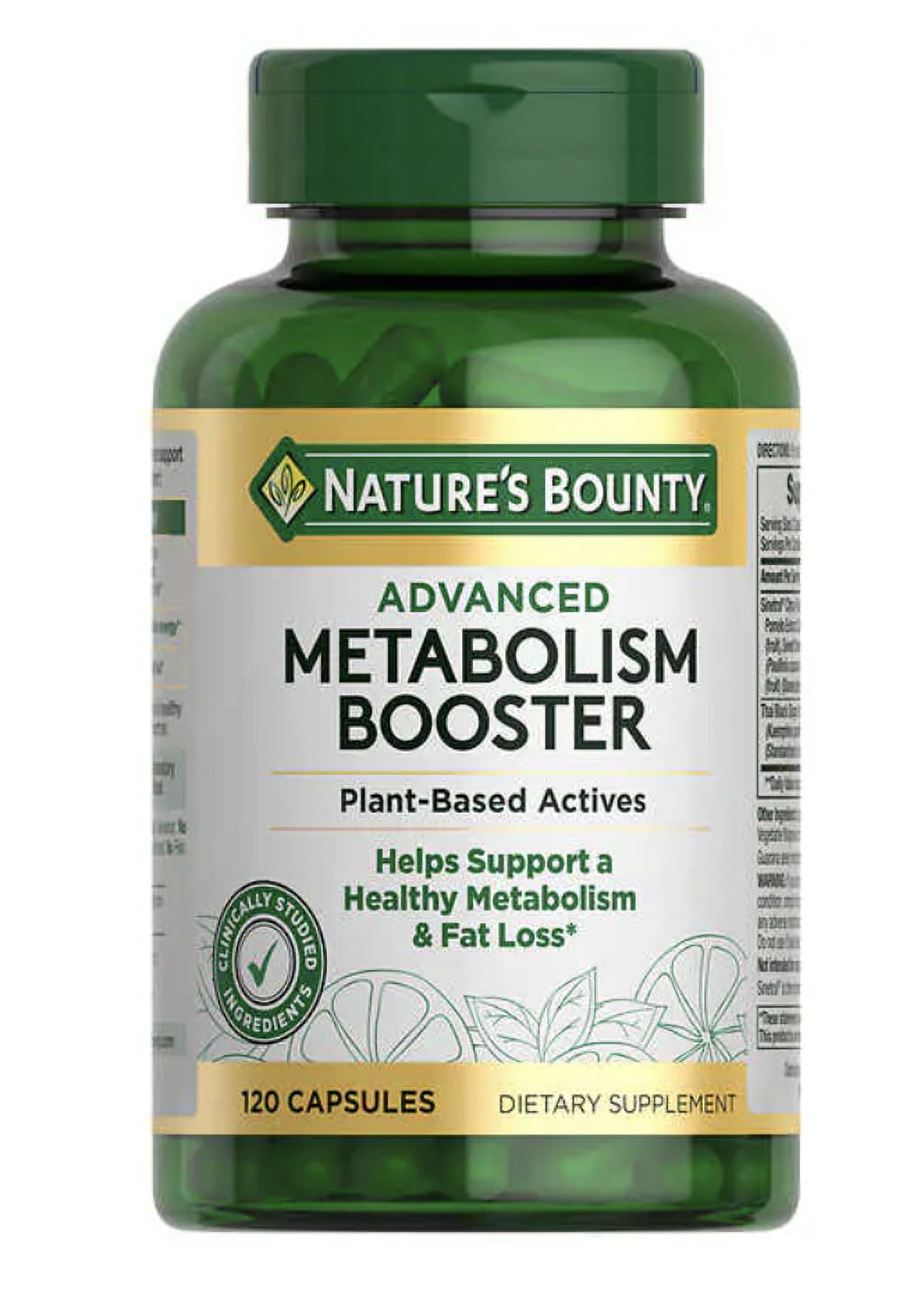 Nature's Bounty Advanced Metabolism Booster, 120 Capsules, Designed to ...