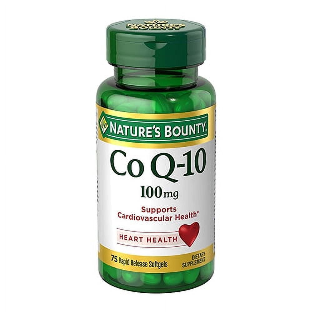 Natures Bounty Supplement - Co Q-10 100 Mg Rapid Release Softgels, 75 ...