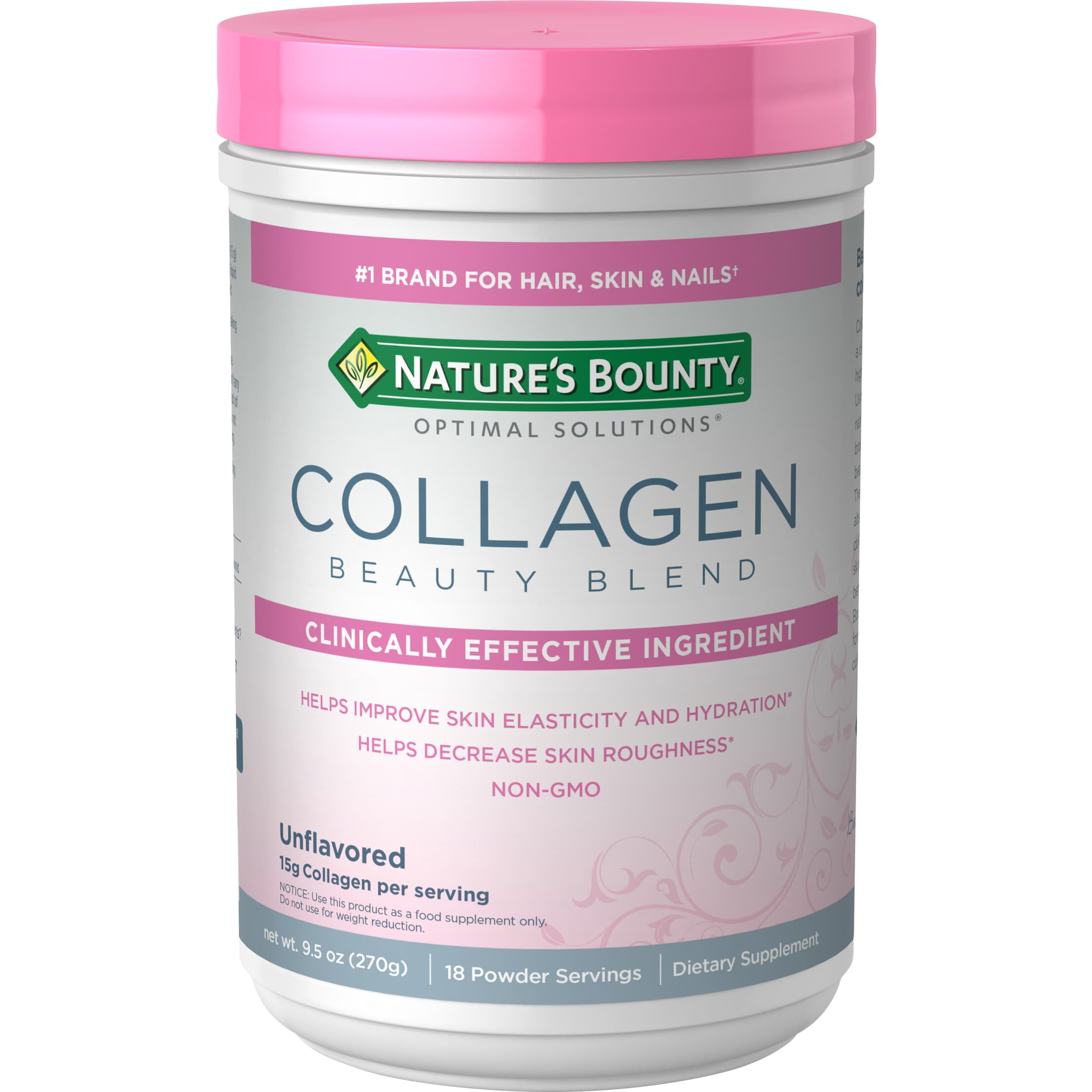 Nature's Bounty Collagen Powder, Unflavored, 15g, 20 Servings - Walmart.com