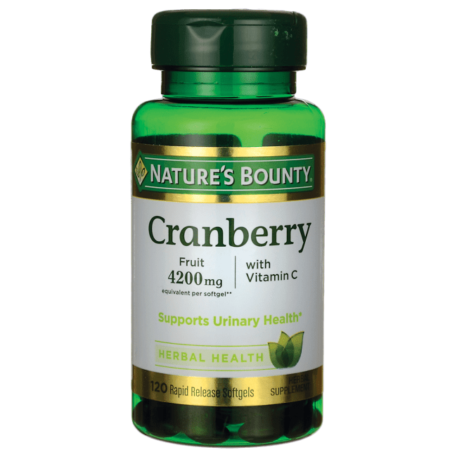 Nature's Bounty Cranberry Pills, 4200 Mg, 120 Ct, Vitamin C & E ...