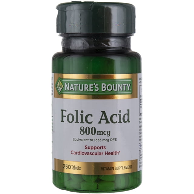 Natures Bounty Folic Acid - Health ranges for grocery retail - Walmart ...