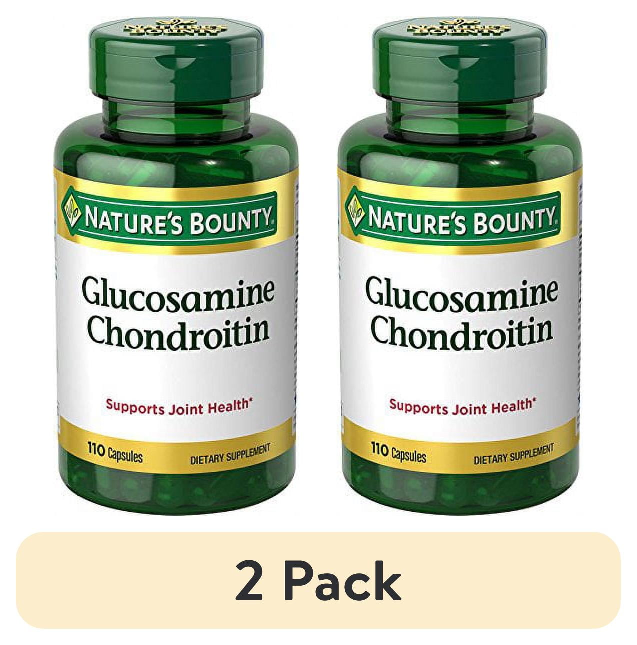 (2 pack) Nature's Bounty Glucosamine Chondroitin Pills and Dietary ...