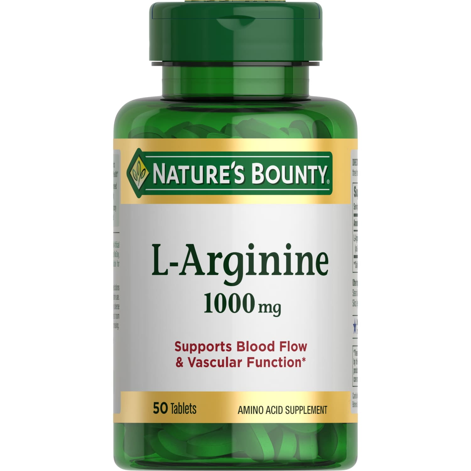 Nature's Bounty L-Arginine 1,000 mg 50 Tabs - Walmart Business Supplies