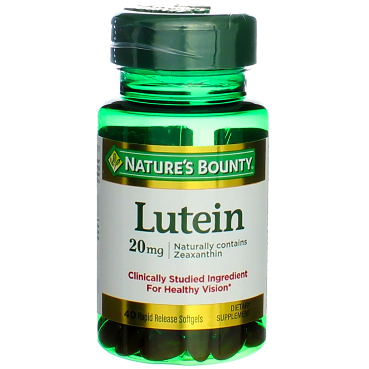 Nature's Bounty Lutein 20 mg Eye Health Supplement, Vitamins ...