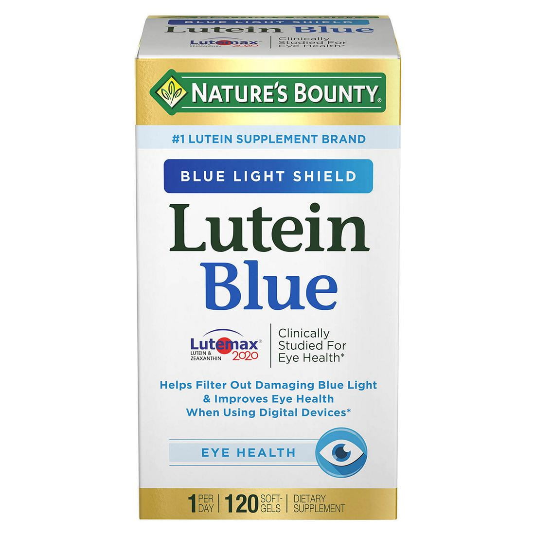 Nature's Bounty Lutein Blue Softgels For Eye Health, 120 ct. - Walmart.com