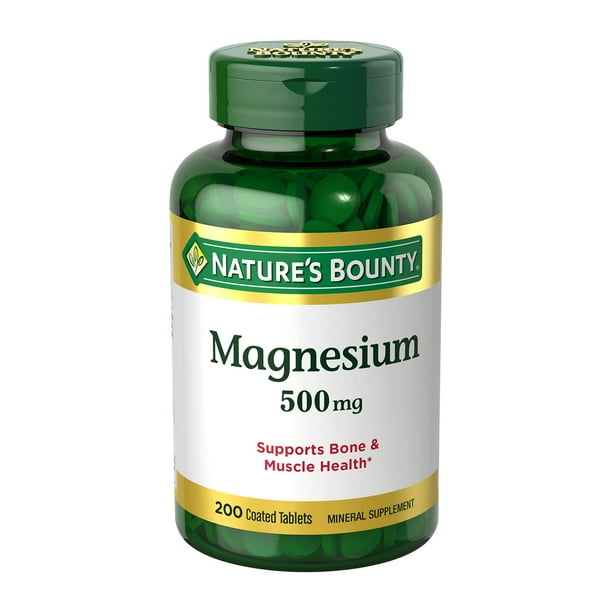 Nature's Bounty Magnesium, Bone and Muscle Health, Whole Body Support ...