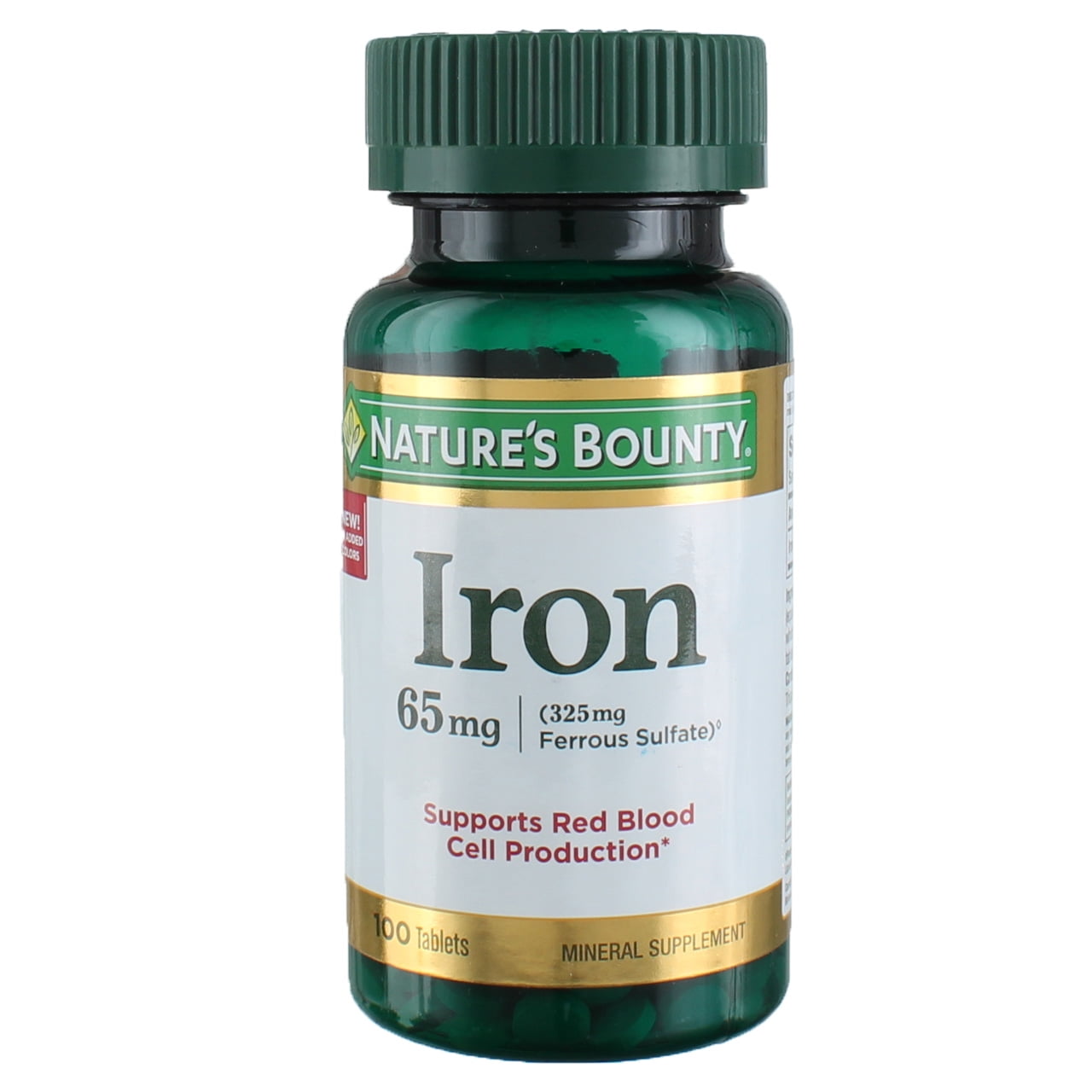 Nature's Bounty Iron 65mg Health Pills, Supports Red Blood Cell ...