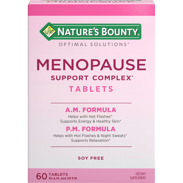 Nature's Bounty Optimal Solutions Menopause Support Supplement Tablets ...