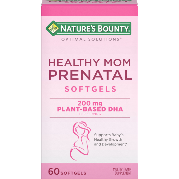 Nature's Bounty Optimal Solutions Prenatal Multivitamin Softgels, 60 Ct ...
