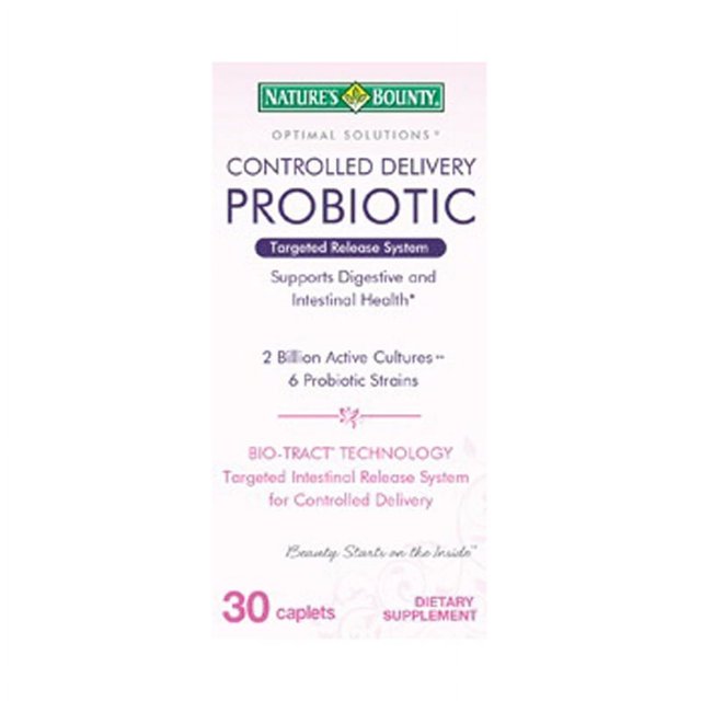 Nature's Bounty Optimal Solutions Probiotic Caplets, 30 Ct, 6-Pack ...