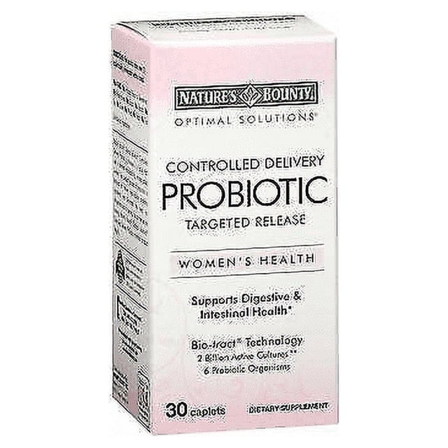 Nature's Bounty Optimal Solutions Probiotic Caplets, 30 Ct, 6-Pack ...