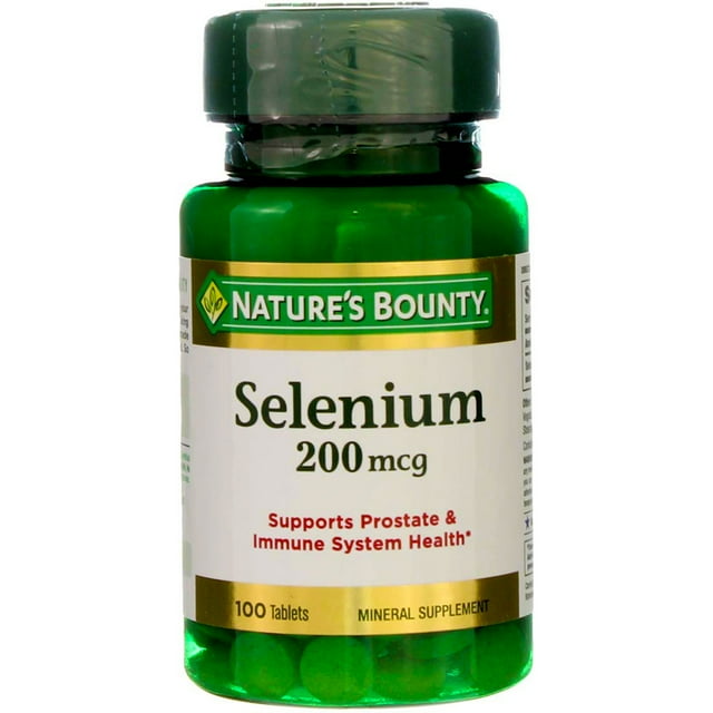 Nature's Bounty Selenium 200 mcg Tablets, 100 ea (Pack of 2) - Walmart.com
