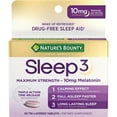 Nature's Bounty Sleep3 Melatonin, L-Theanine, Maximum Strength Drug ...