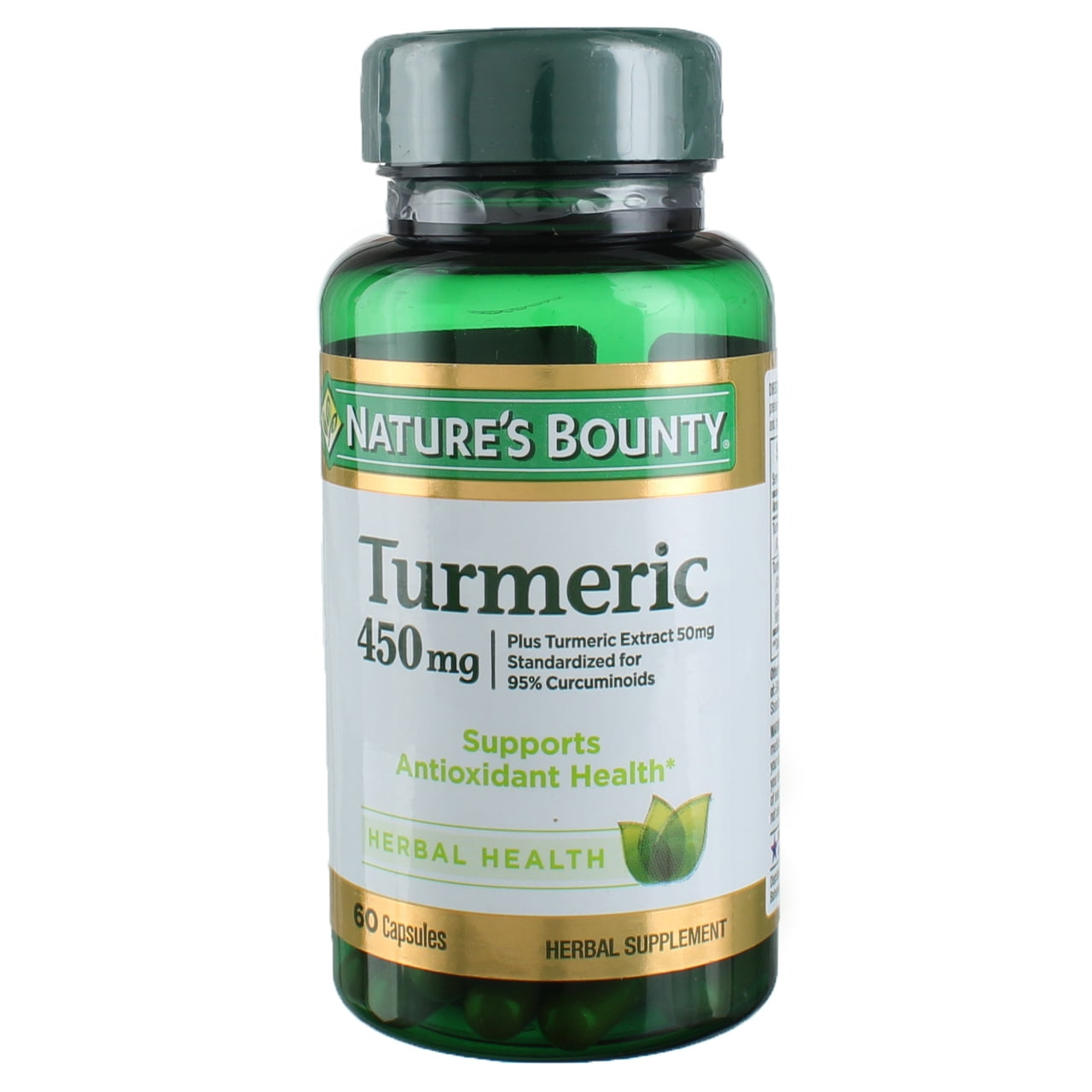 Nature's Bounty Turmeric Capsules 60 Capsules (Pack of 2) - Walmart.com