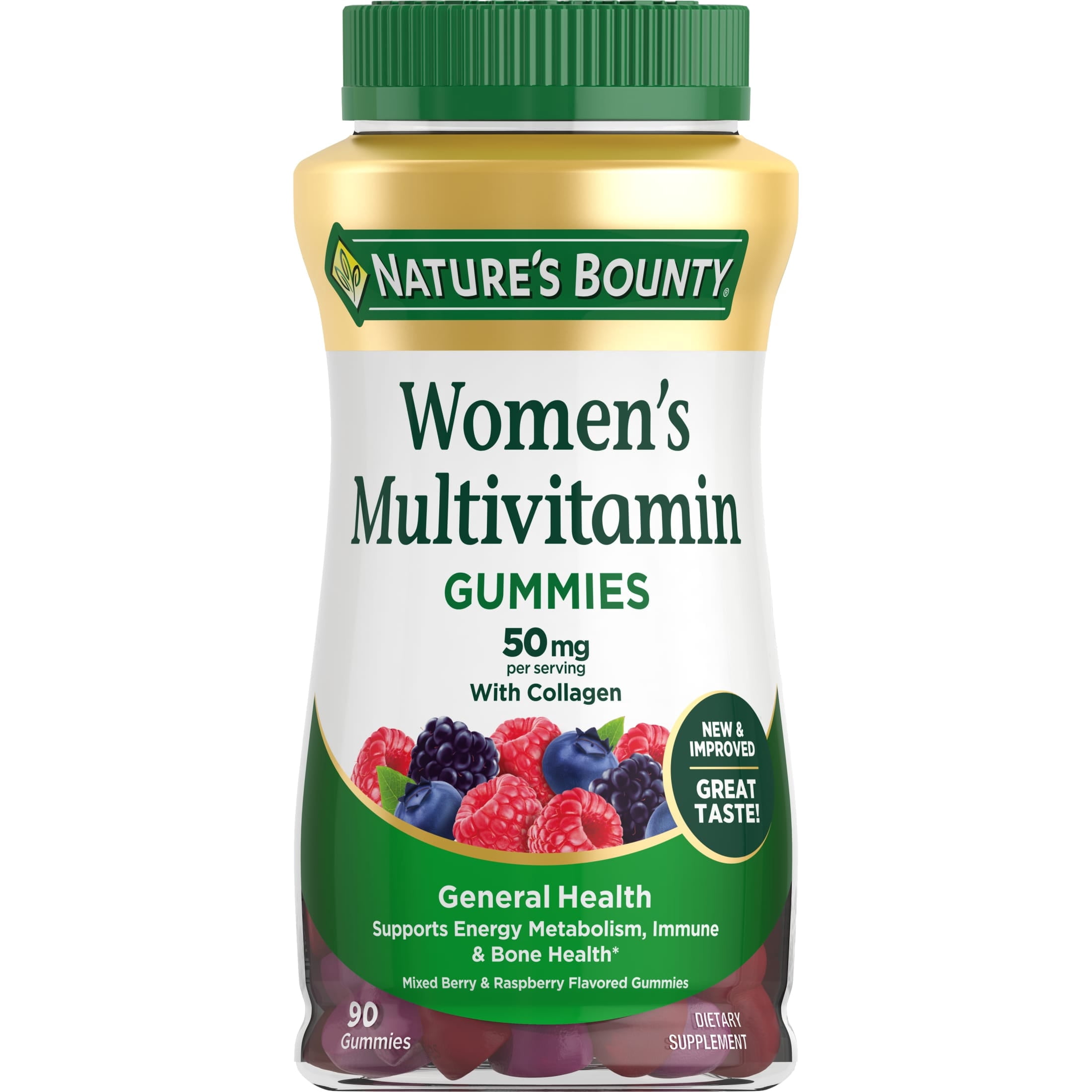 Nature's Bounty Women's Multivitamin Gummies, Vitamin A, Biotin, Energy ...