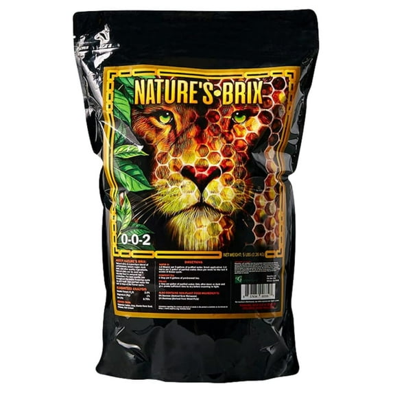 Nature's Brix Plant Food 0-0-2 - Premium Bloom Booster for Flowering ...