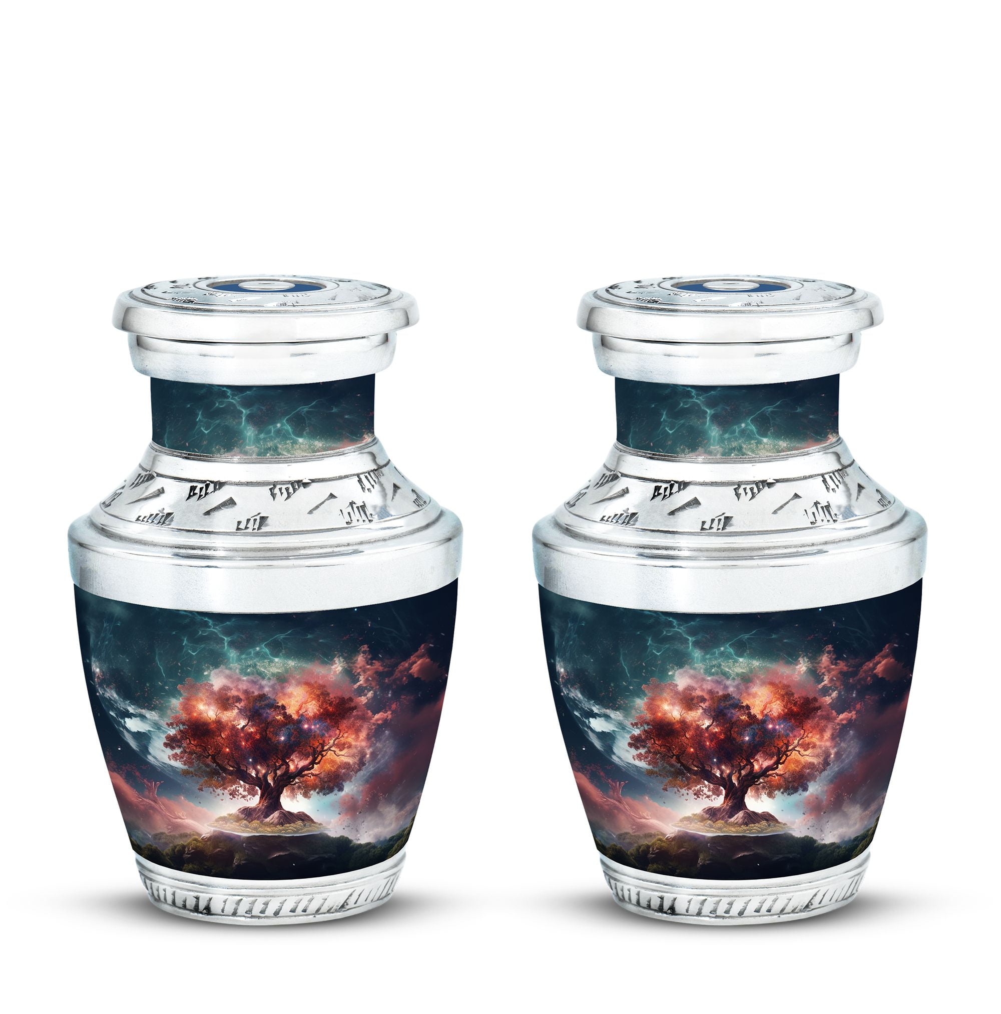 Nature's Celestial Symphony - Small Memorial Urn for Adult Ashes ...