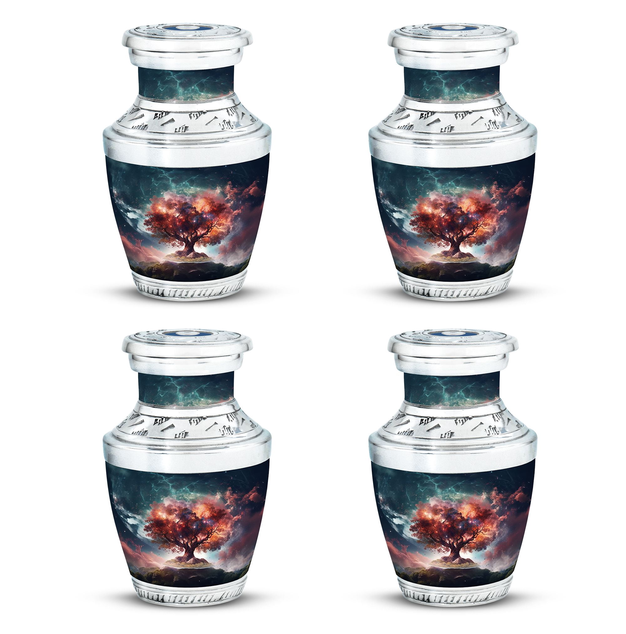 Nature's Celestial Symphony - Small Memorial Urn for Adult Ashes ...