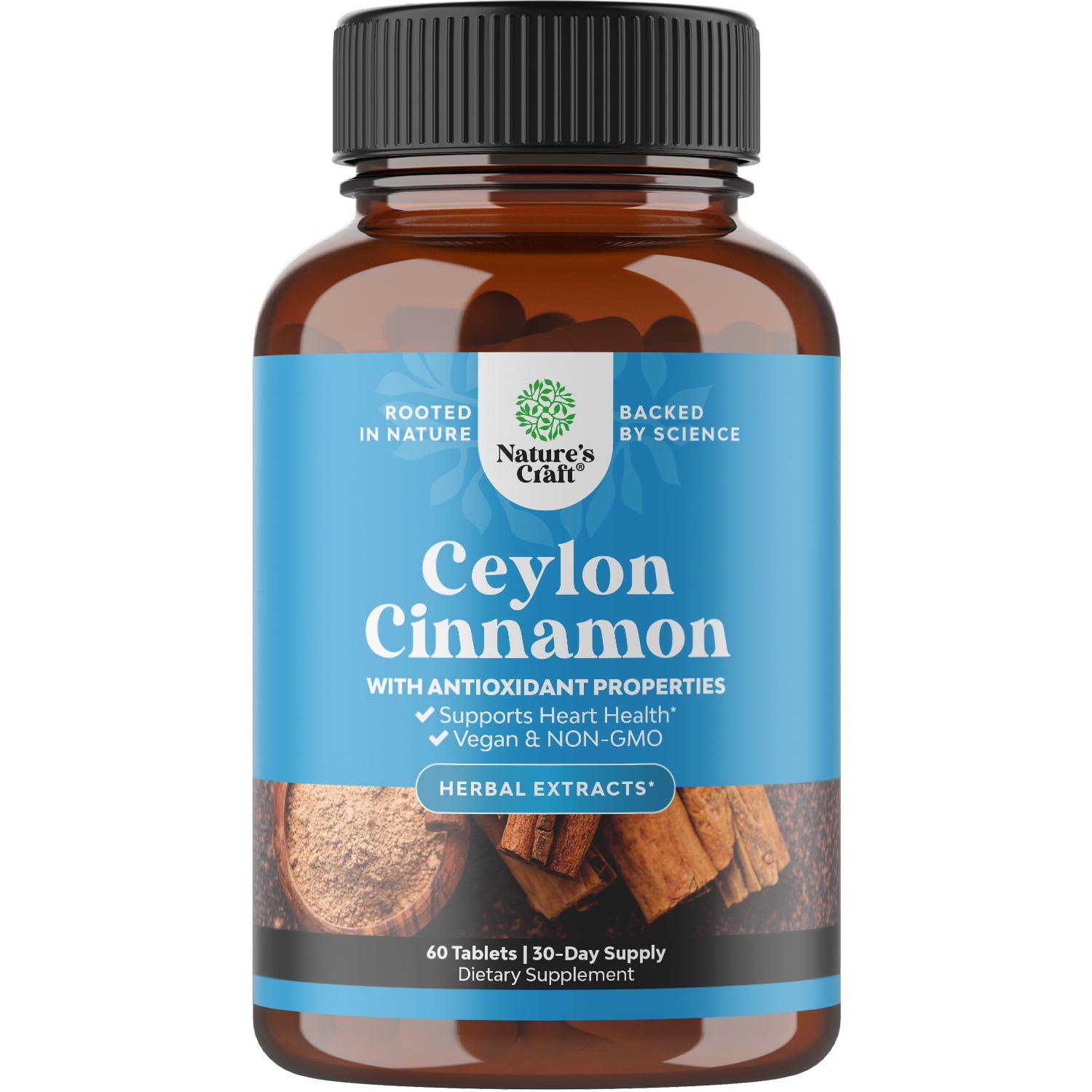 Nature’s Craft Ceylon Cinnamon Supplement 1000mg per serving - Organic ...