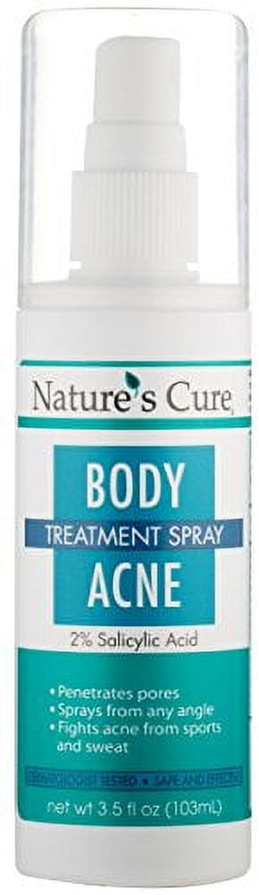 Nature's Cure Body Acne Treatment Spray - 3.5 fl oz (Pack of 1 ...