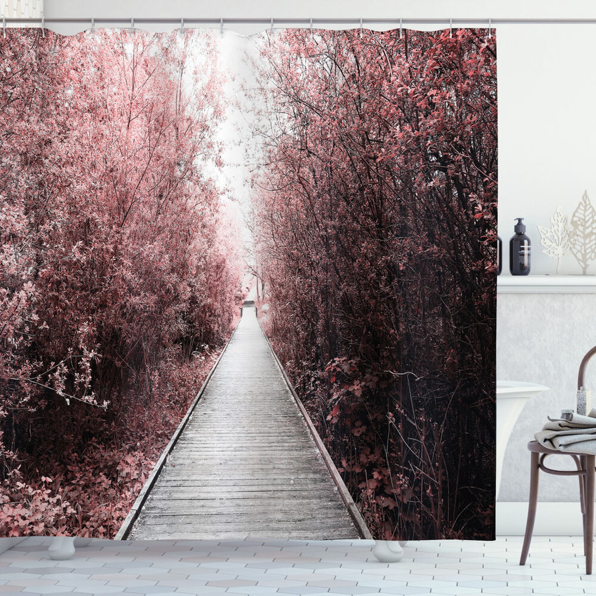 Nature's Delight Shower Curtain - Enchanting Wilderness-Inspired Decor ...