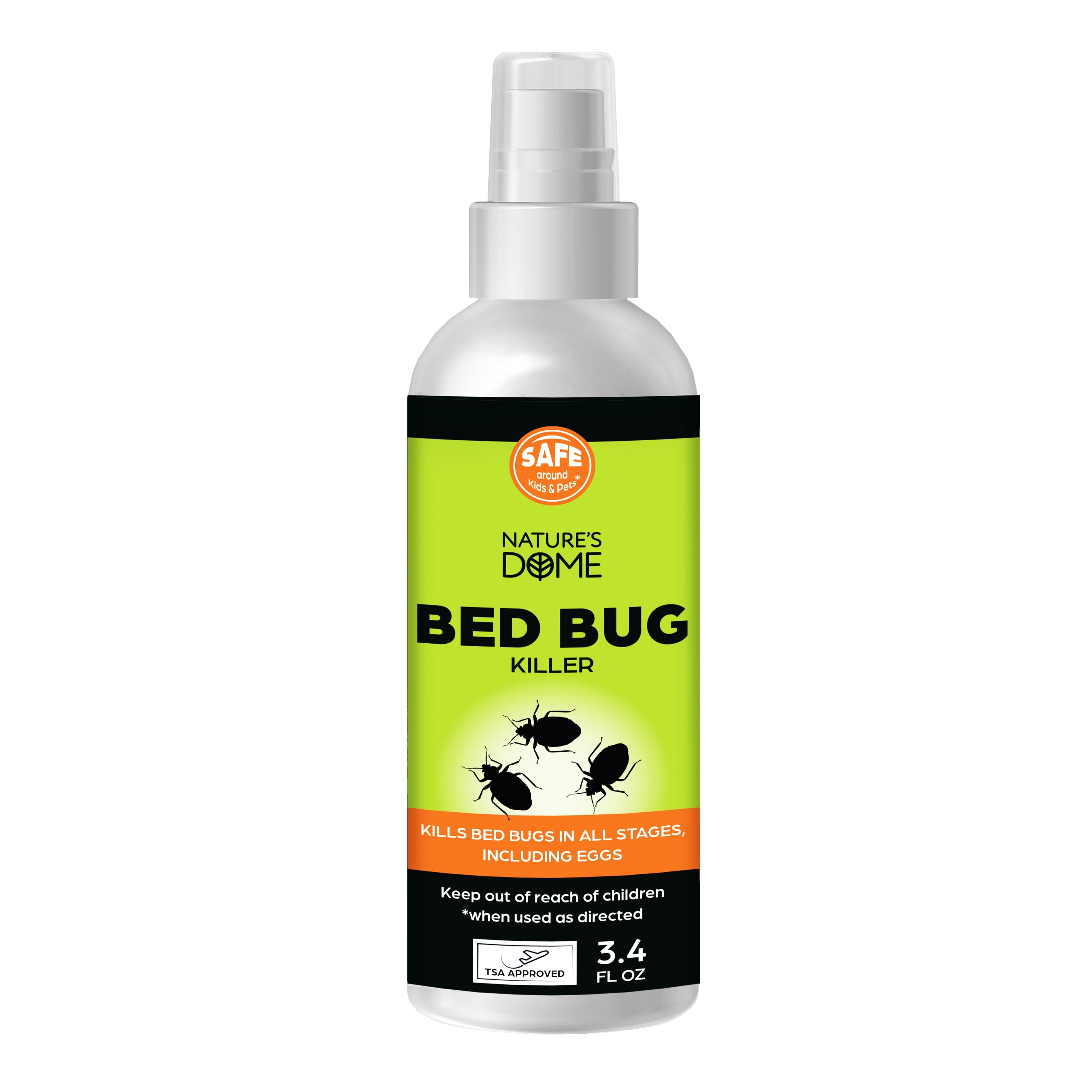 Nature’s Dome Bed Bug & Mite Spray – TSA-Approved 3.4 oz Travel Size ...
