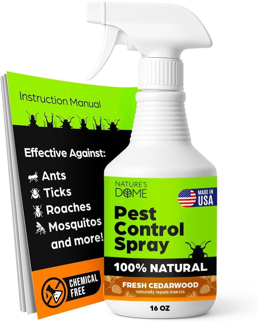 Nature's Dome Cedarwood Pest Control Spray – Eco-Friendly Lab Tested ...