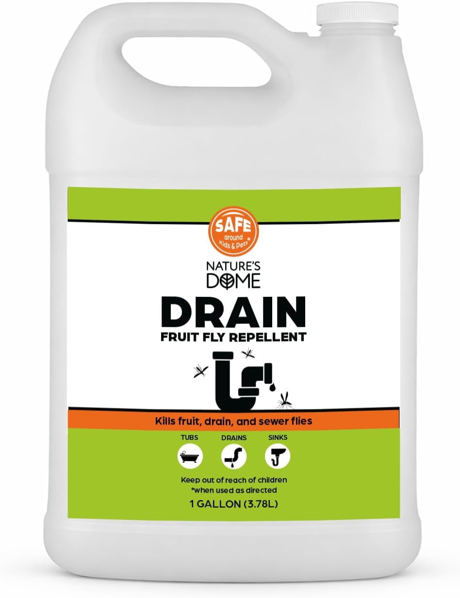 Nature’s Dome Drain Fly Killer Gel – 1 Gallon – Kills & Prevents Drain ...