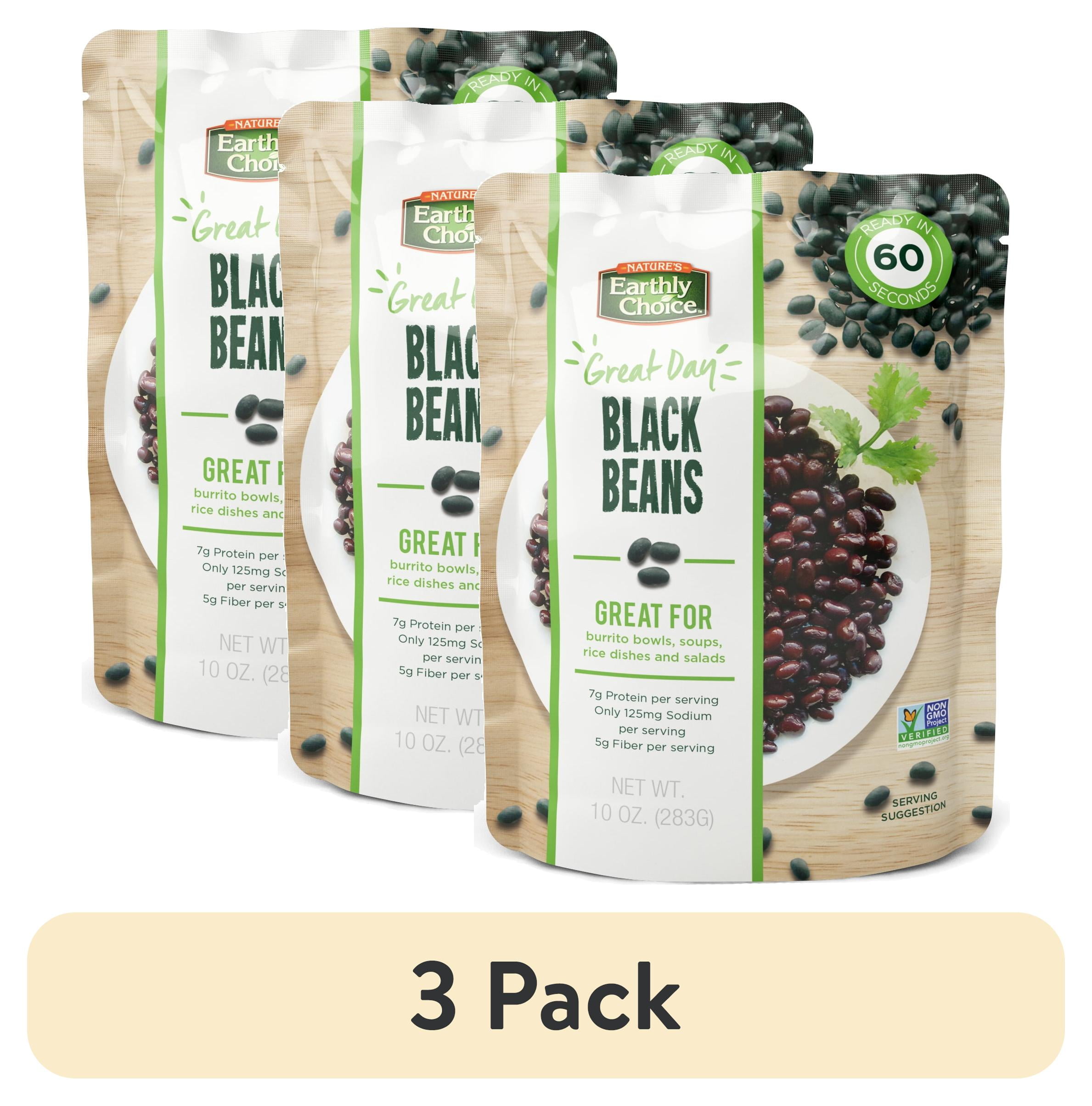 (3 pack) Nature's Earthly Choice Healthy Delicious Good Day Black Beans ...