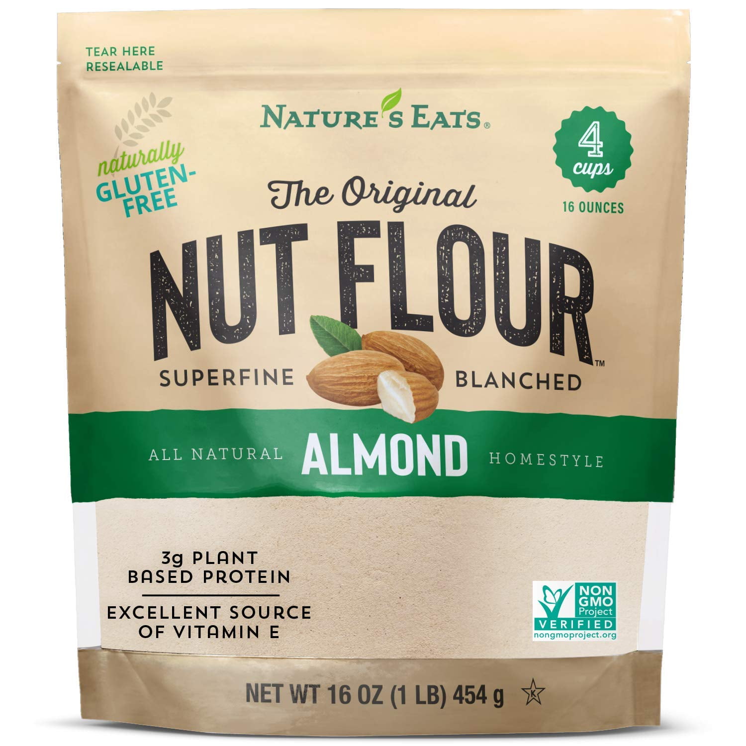 Nature's Eats Almond Flour VTF5 Superfine Blanched, 16.0 Ounce ...