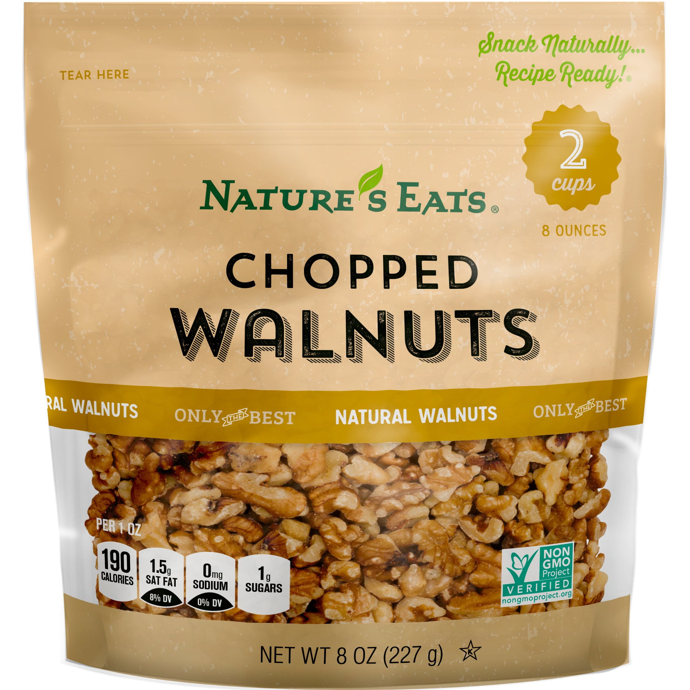 Nature's Eats Chopped Walnuts, 8 Oz - Walmart.com