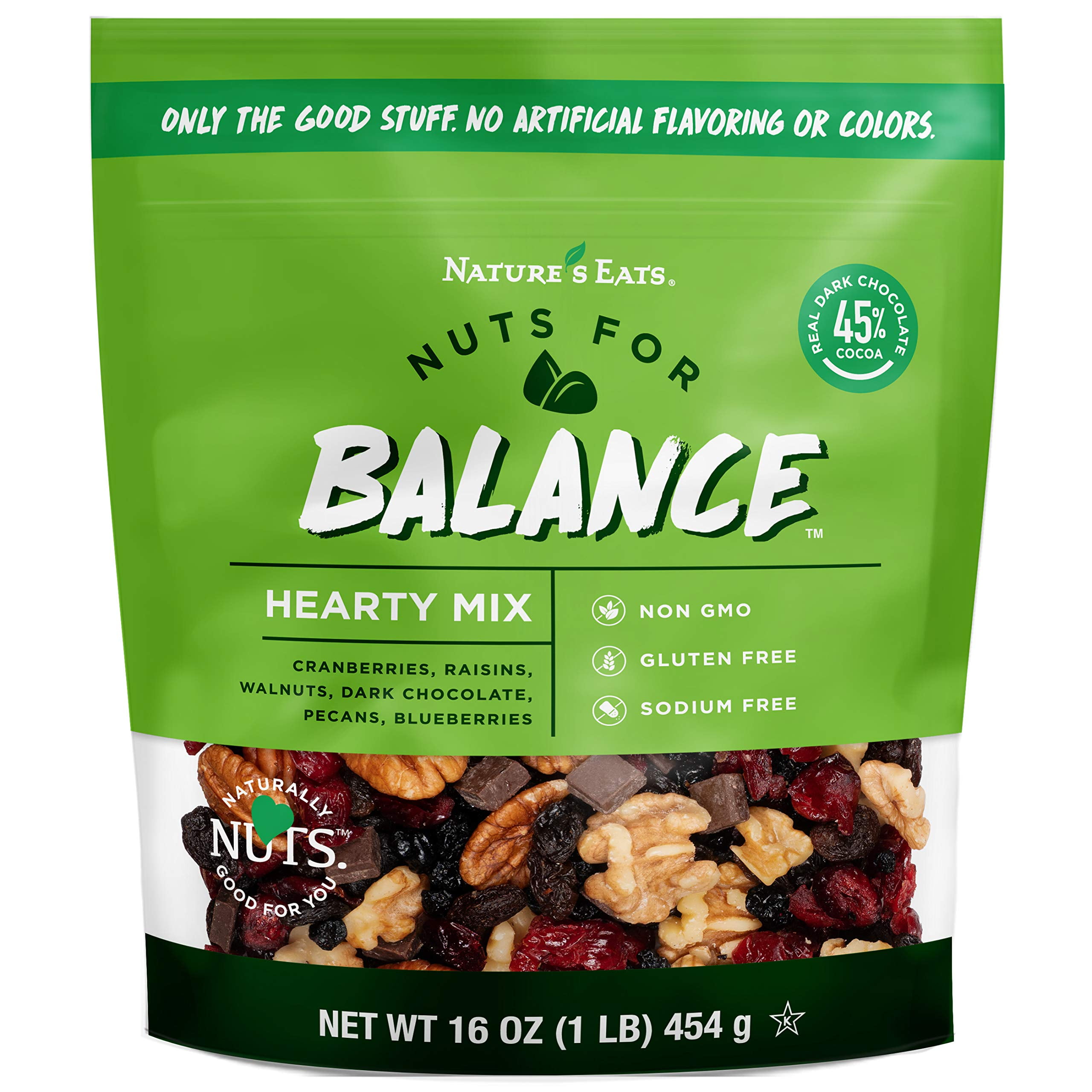 Nature's Eats Nuts for DHF10 Balance Hearty Trail Mix, chocolate, 16 Ounce - Walmart.com
