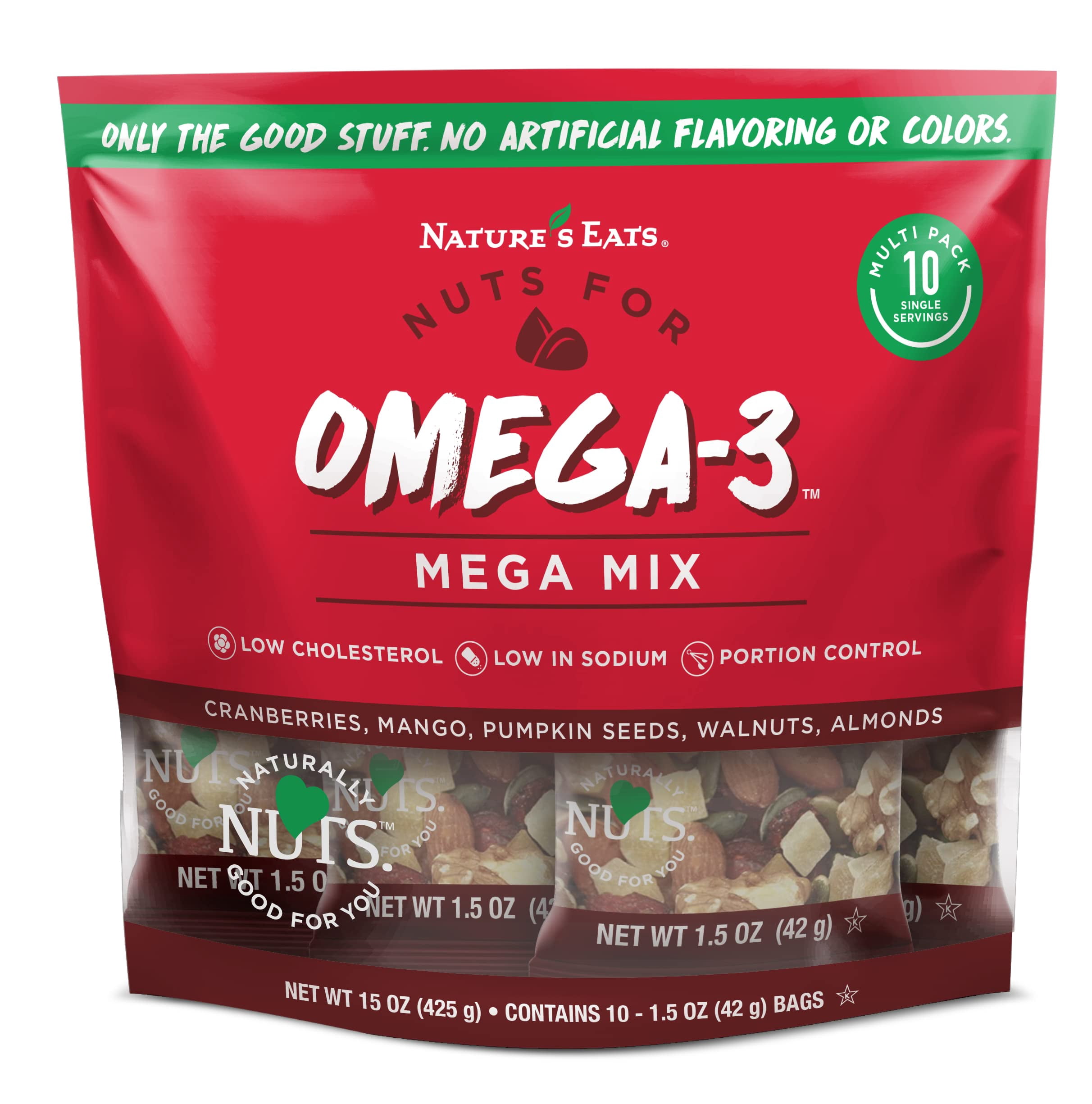 Nature's Eats Omega 3, AKF18 Mega Mix Snack Pack, 15 Oz - Walmart.com