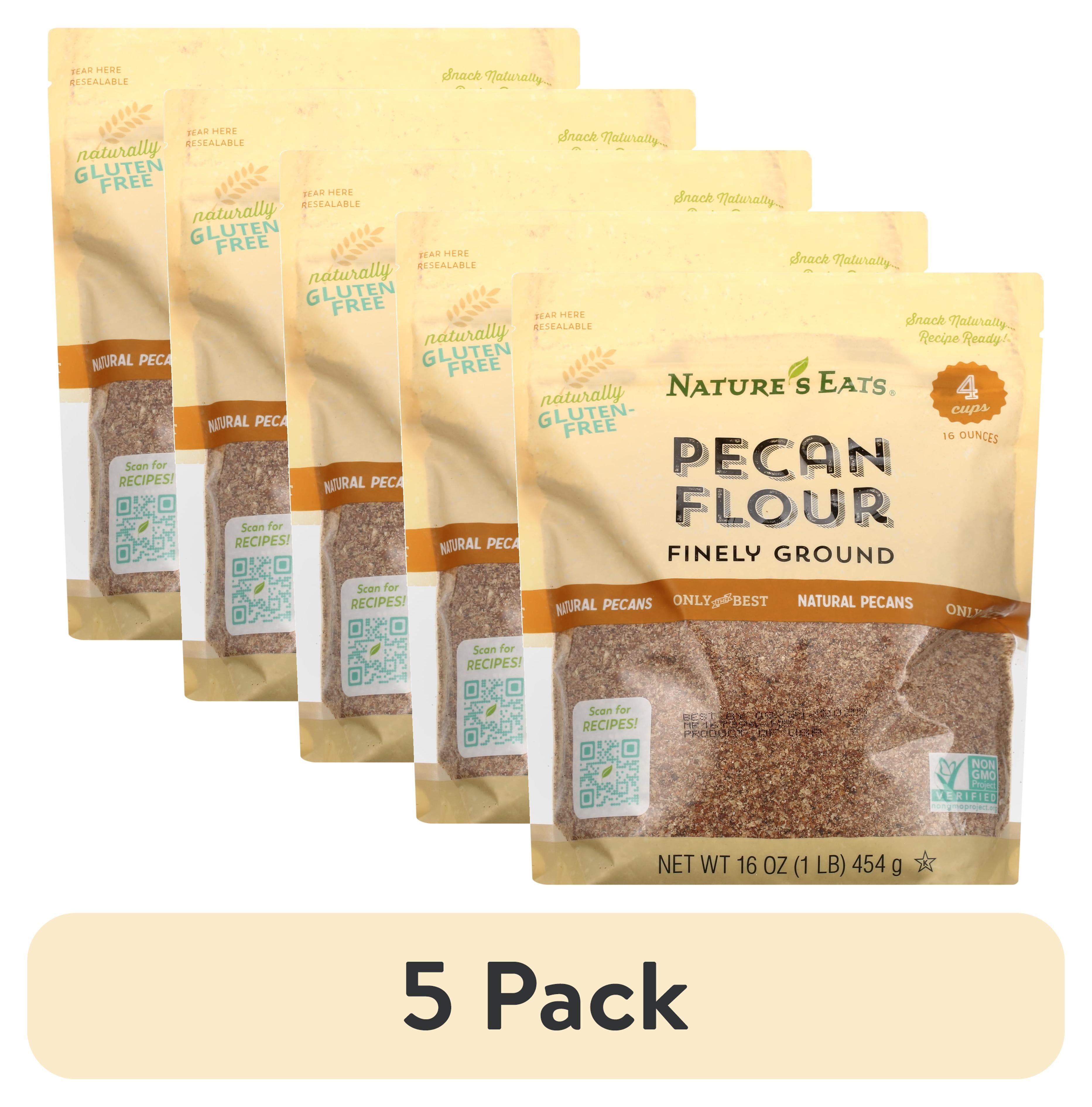 (5 pack) Nature's Eats Pecan Flour, Finely Ground, 16 Oz - Walmart.com