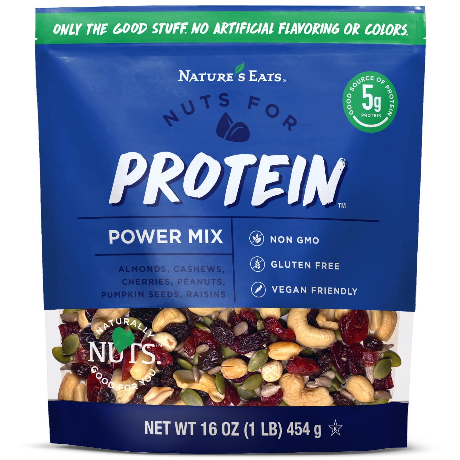 Nature's Eats Protein Trail SBF3 Mix, 16 Oz - Walmart.com
