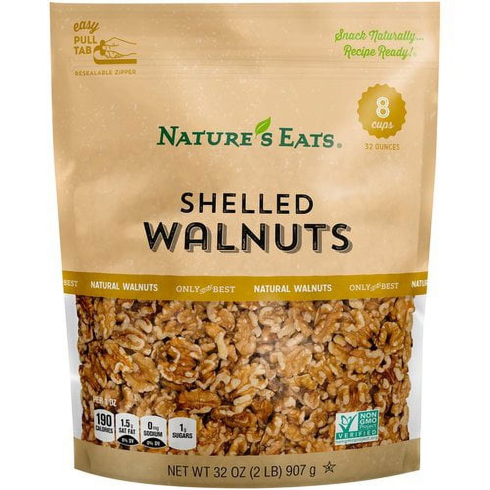 Nature's Eats Shelled Walnuts, 32.0 Oz - Walmart.com