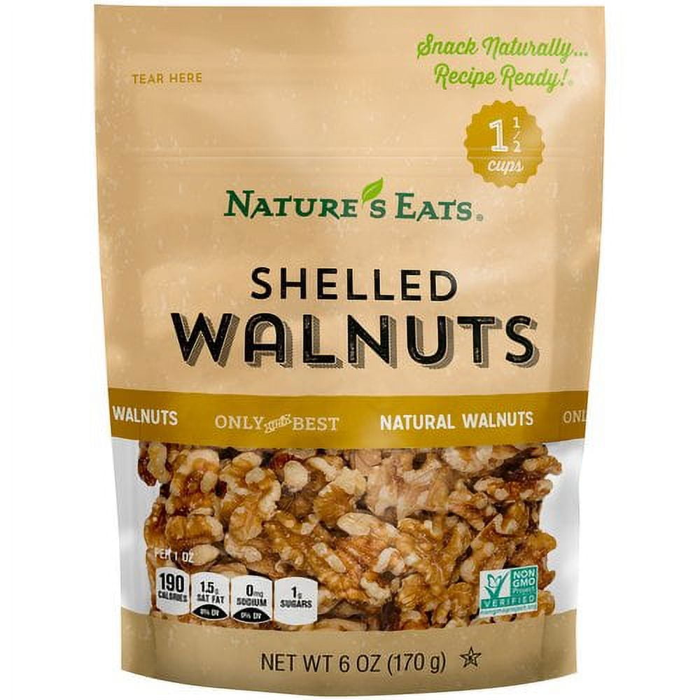 Nature's Eats Shelled Walnuts, 6 oz - Walmart Business Supplies