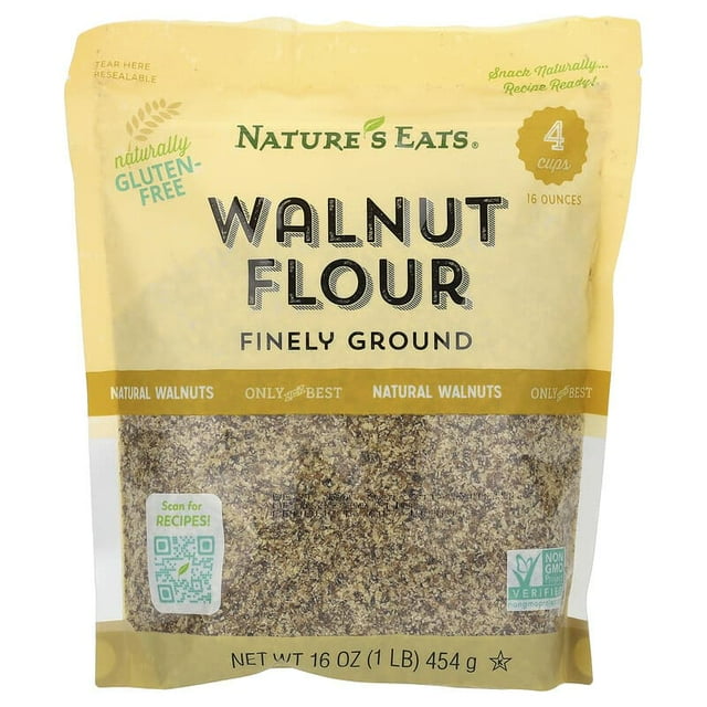 Nature's Eats, Walnut Flour, Finely Ground, 16 oz Pack of 2 - Walmart.com
