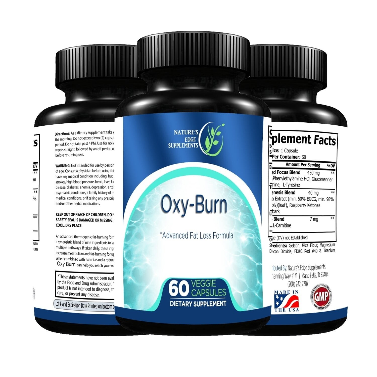 Nature's Edge Supplements Advanced Fat Loss Oxy-Burn Thermogenic ...