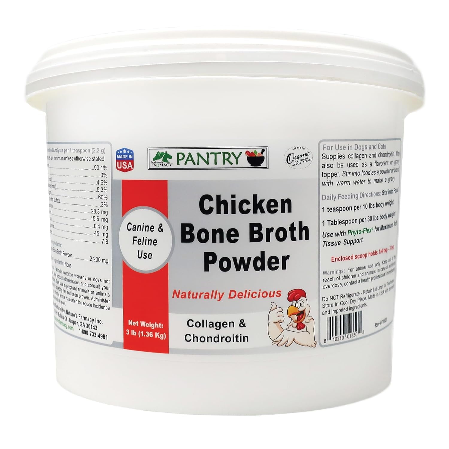 Nature's Farmacy Pantry Chicken Bone Broth Powder (1 Pound) - Walmart.com