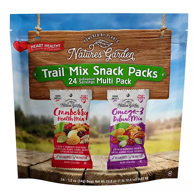 Nature's Garden Trail Mix Snack Packs, 1.2 oz., 24 pk. - Walmart.com