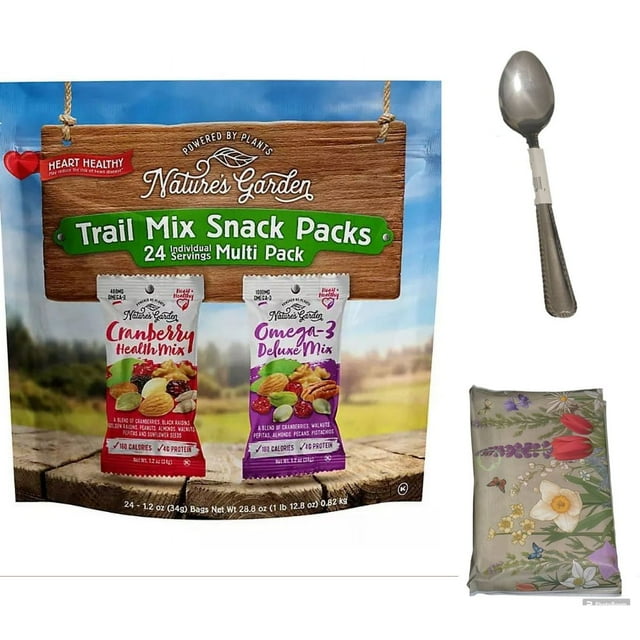 Nature's Garden Variety Trail Mix Snack Packs, Single Serve Fruit & Nut ...