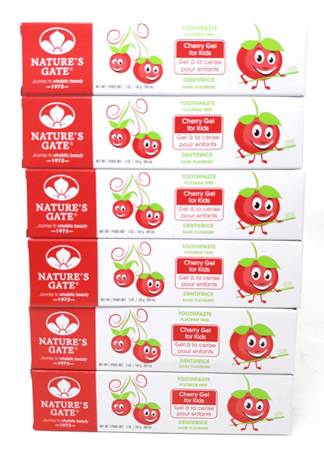 Nature's Gate Natural Toothpaste Gel, Cherry for Kids, 5 oz - Case of 6 ...