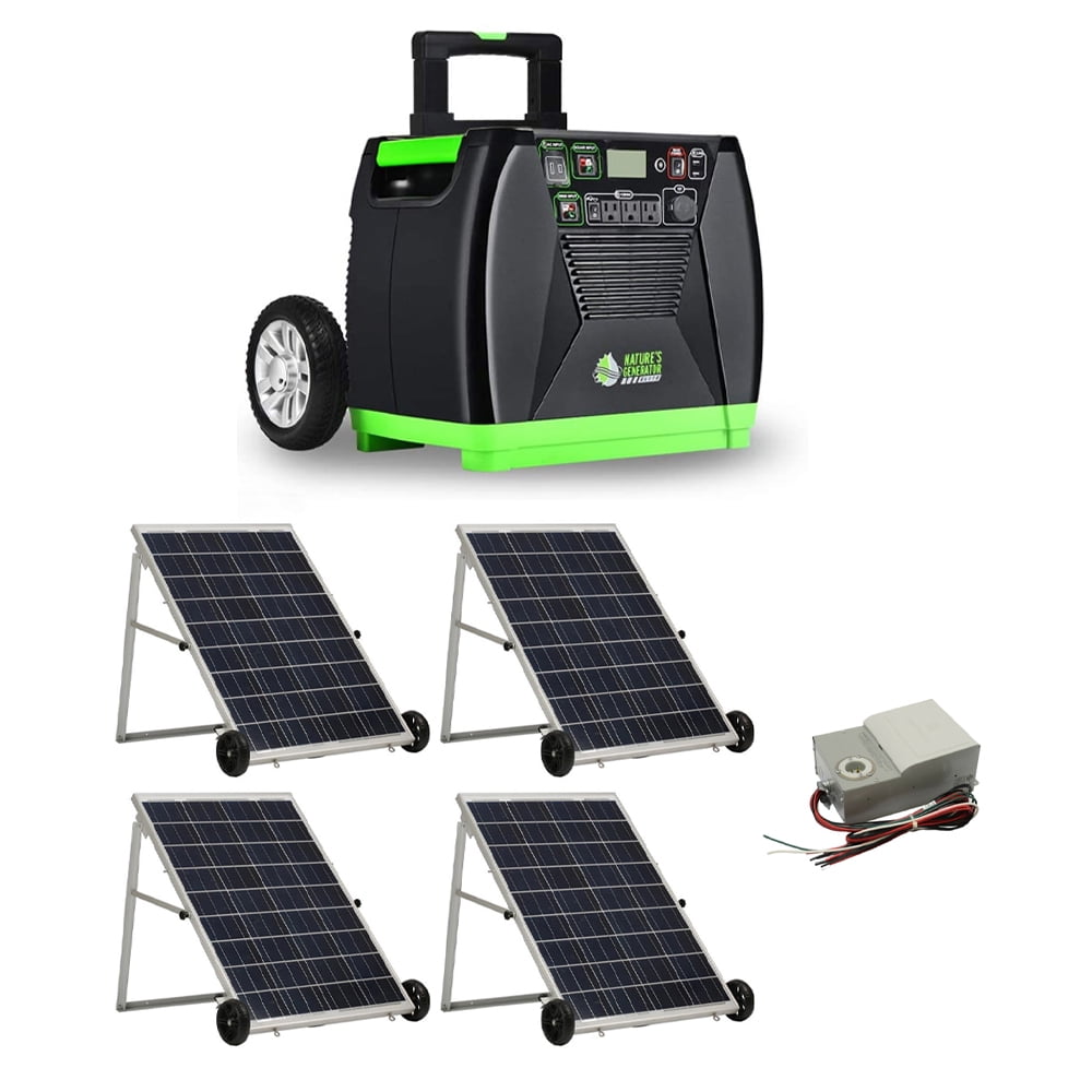Nature's Generator Elite Portable Solar and Wind Powered 3600W ...