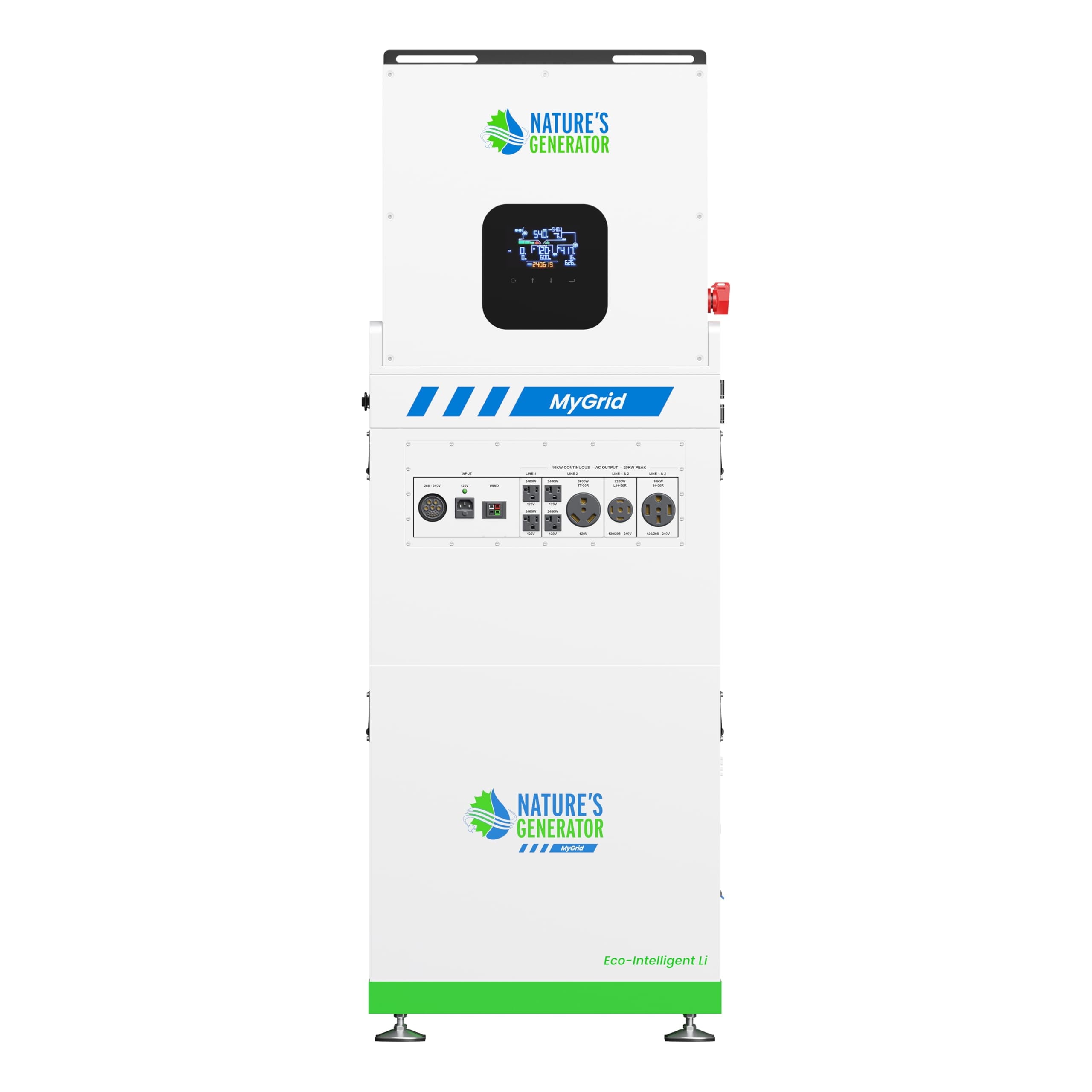 Nature’s Generator Lithium 10K Solar Generator for Home with Plug&Play ...