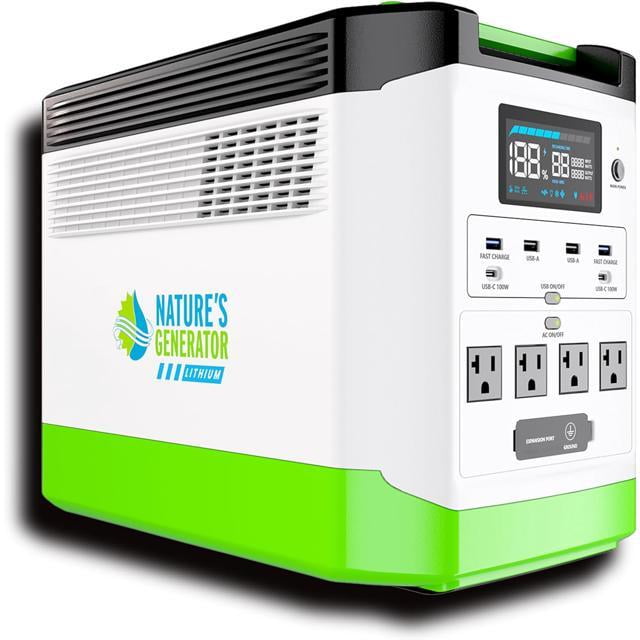 Nature's Generator Lithium 1800, 120V Pure Sine Wave,Lithium Iron ...
