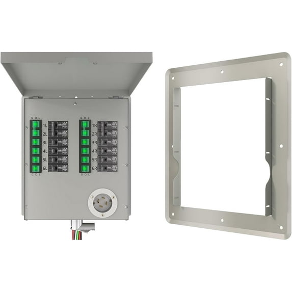 Nature's Generator Transfer Switch 12 Circuits 120/240V 30A Power ...